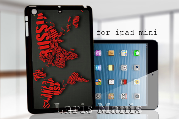 World Map Typography - Desain Case For Ipad Mini on Luulla
